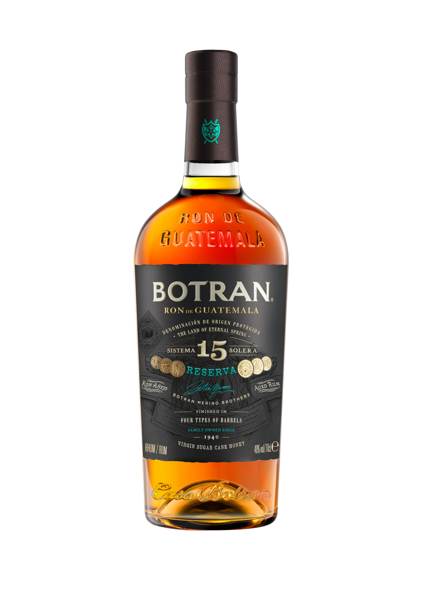 Ron Botran Reserva 15 Jahre – Premium Rum aus Guatemala 1 Liter